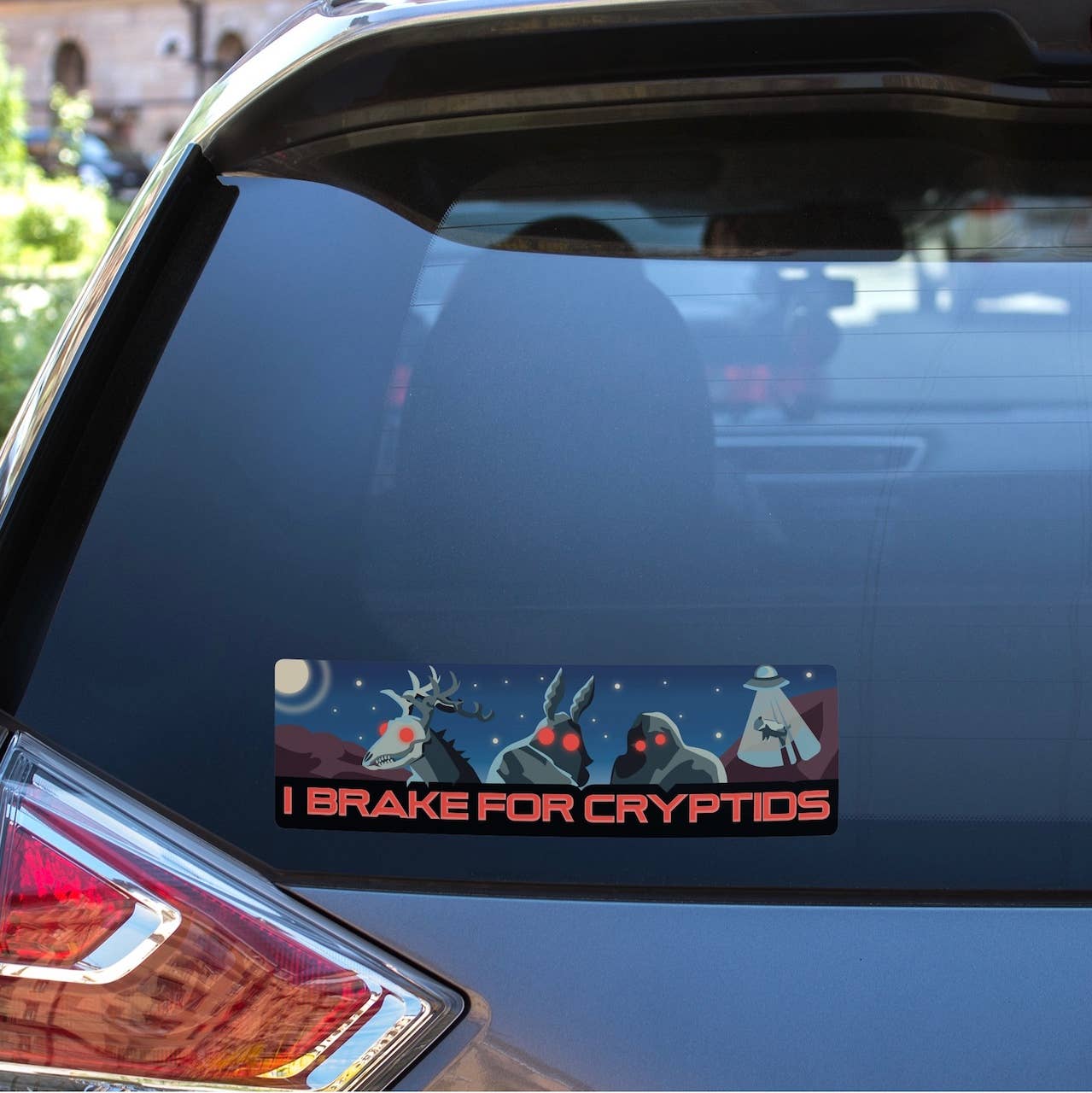 I Brake For Cryptids Bumper Sticker - Large – MourningBrewClub